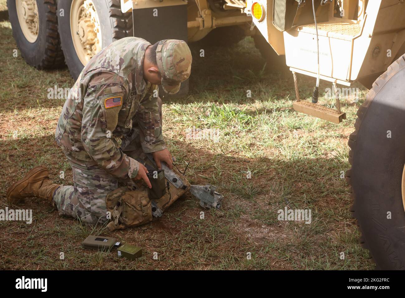 Soldiers assigned to to 65th Brigade Engineer Battalion, 2nd Brigade ...