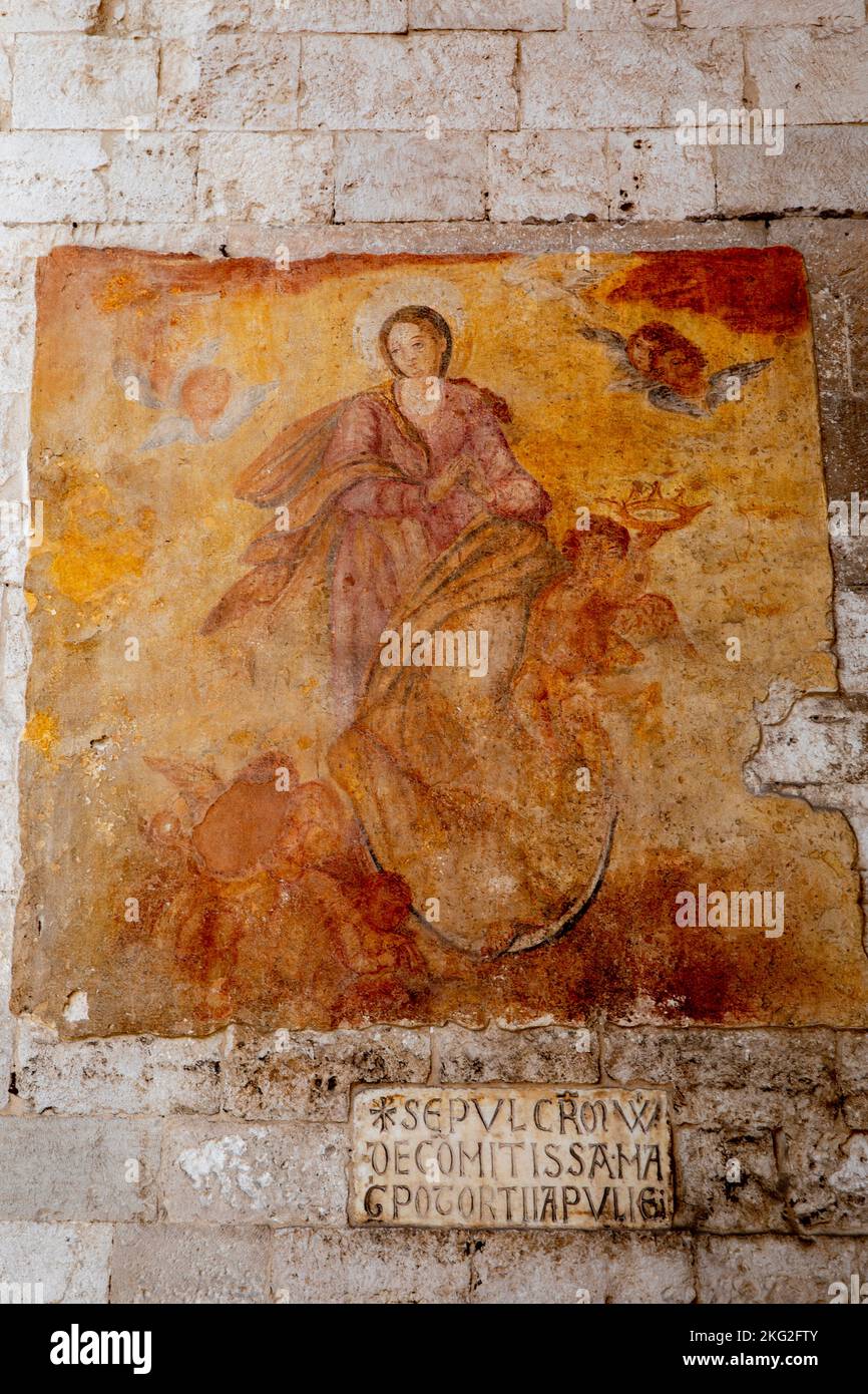Fresco outside Saint Nicola's basilica, Bari, Italy Stock Photo - Alamy