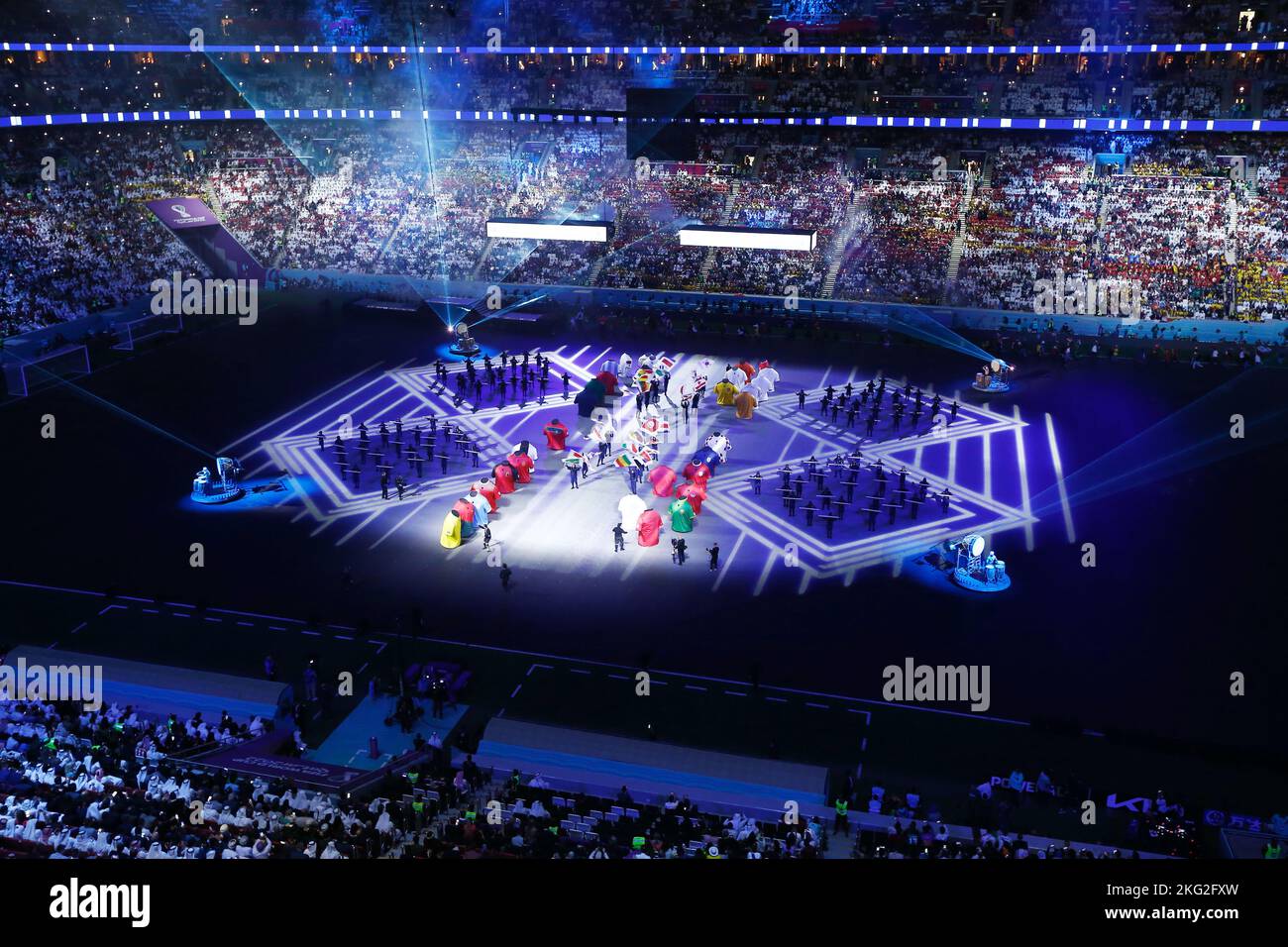 Al Khor, Qatar. 20th Nov, 2022. Opening ceremony of FIFA World Cup ...