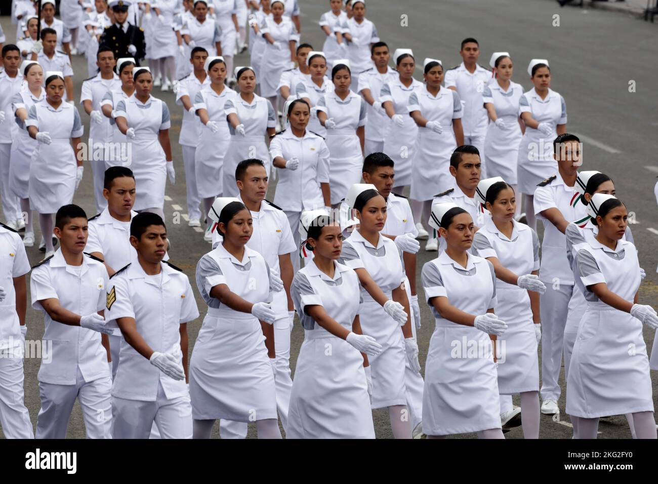 Mexico City, Mexico. 20th Nov, 2022. Members of the Armed Forces and ...