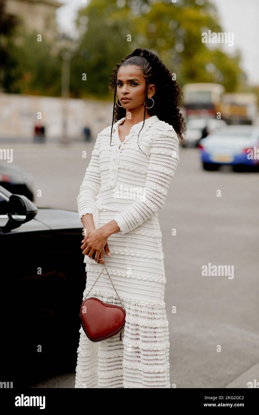 Street style, Ramla Ali arriving at Zimmermann Spring Summer 2023 show ...