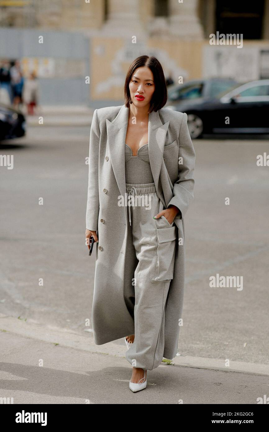 Street style, Tiffany Hsu arriving at Zimmermann Spring Summer 2023 ...
