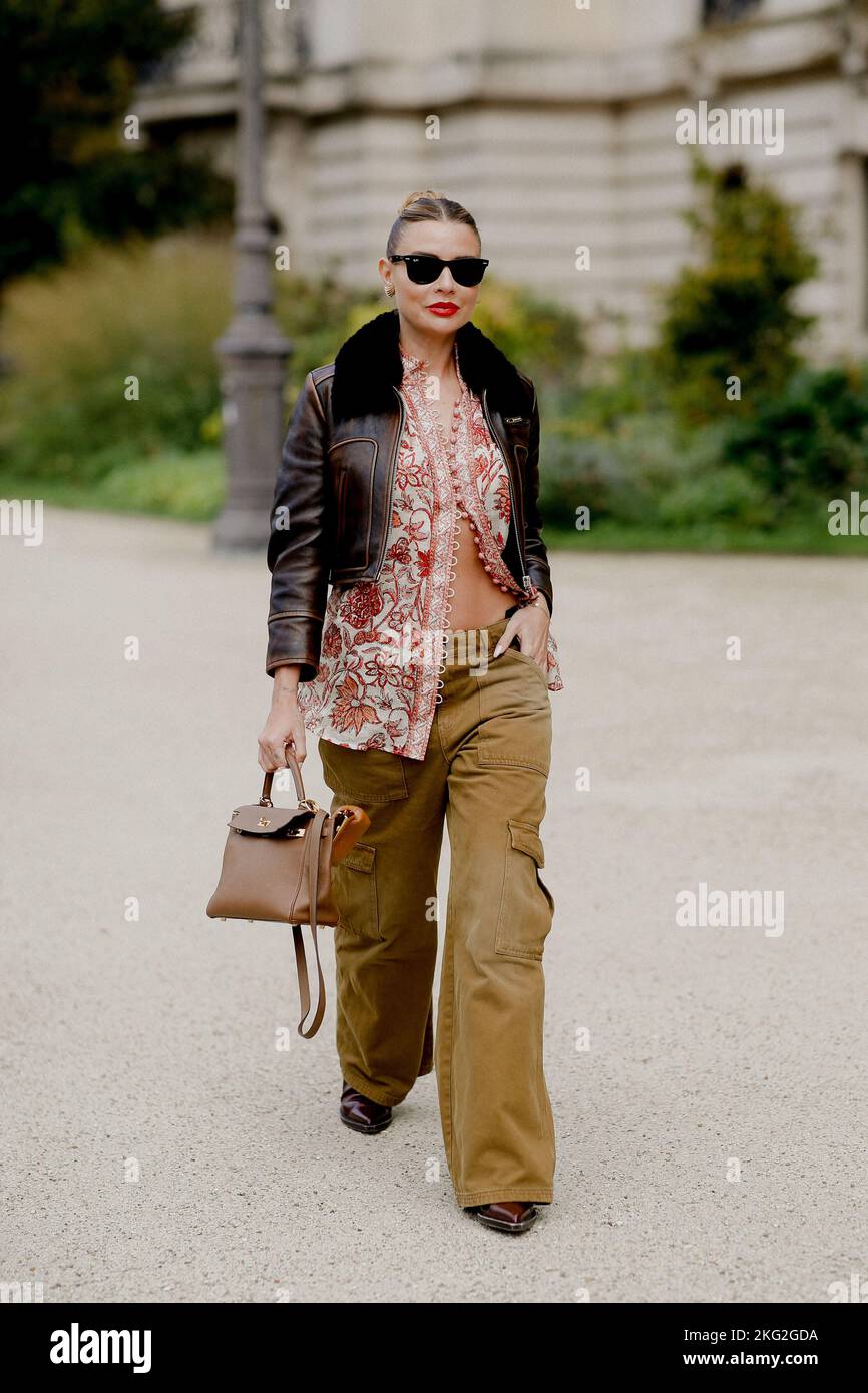 Street style, Veronica Ferraro arriving at Zimmermann Spring Summer ...