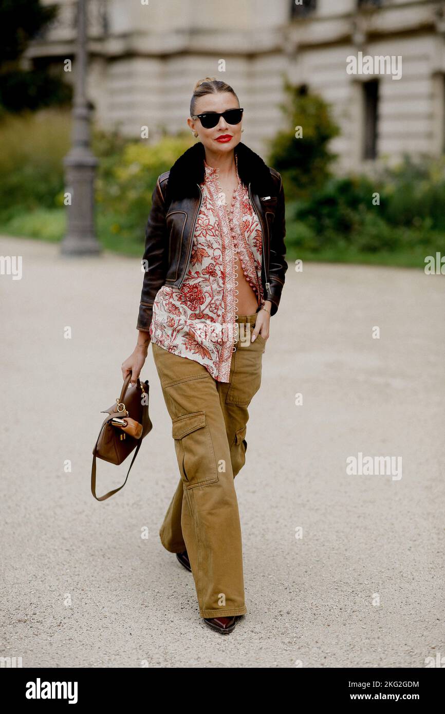 Street style, Veronica Ferraro arriving at Zimmermann Spring Summer ...