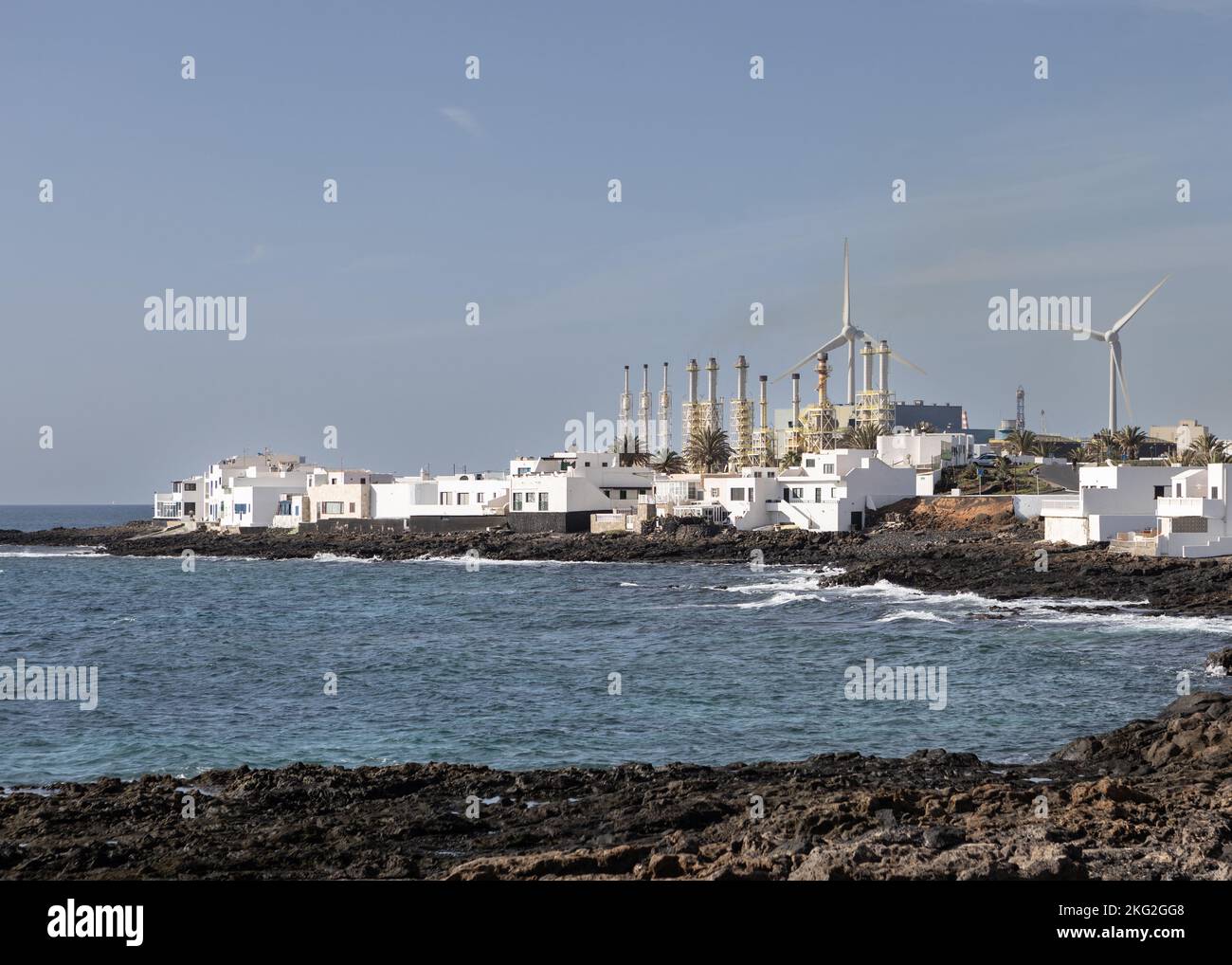 Power Station by the Coast Stock Photo - Alamy