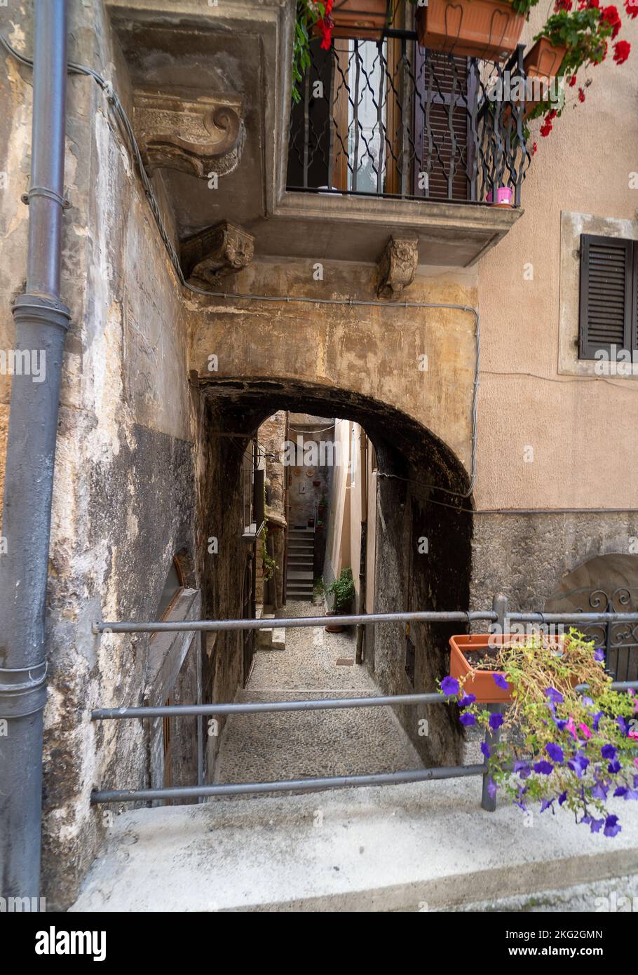 Italy heritage tourism in Abruzzo summer tour Stock Photo - Alamy