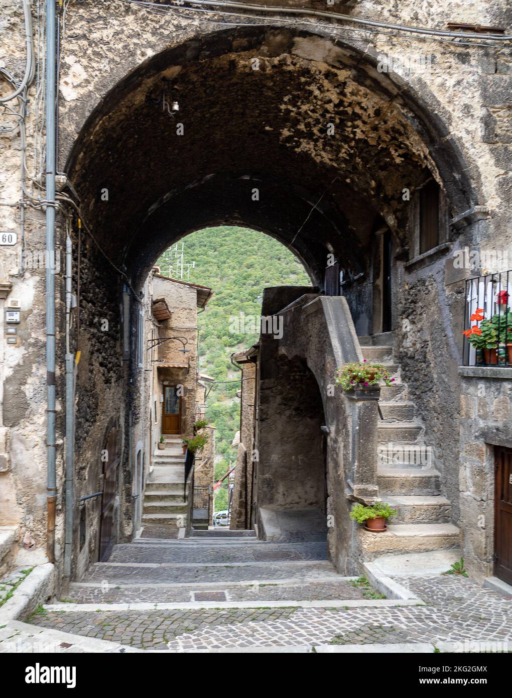 Italy heritage tourism in Abruzzo summer tour Stock Photo - Alamy