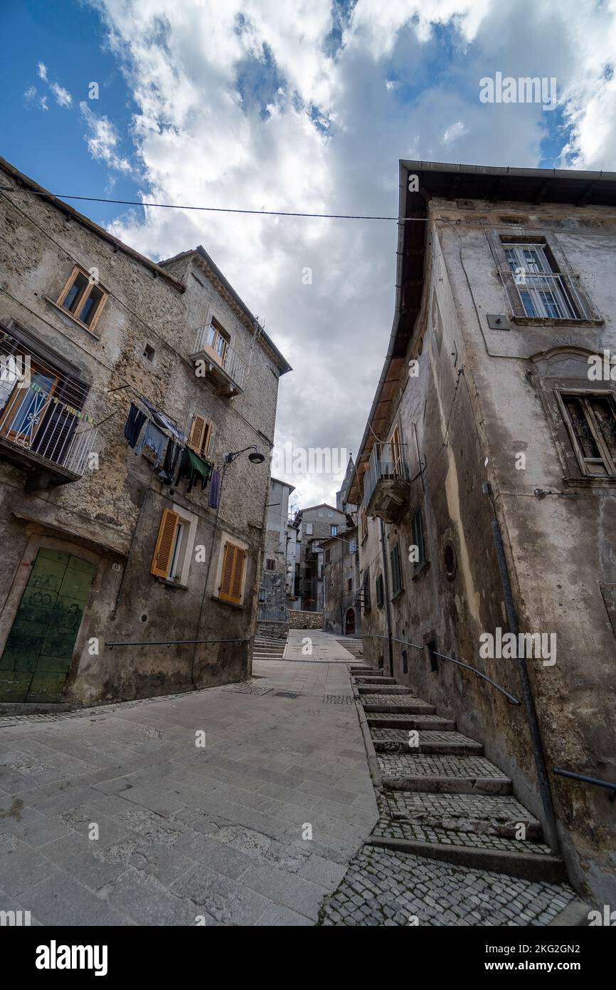 Italy heritage tourism in Abruzzo summer tour Stock Photo - Alamy