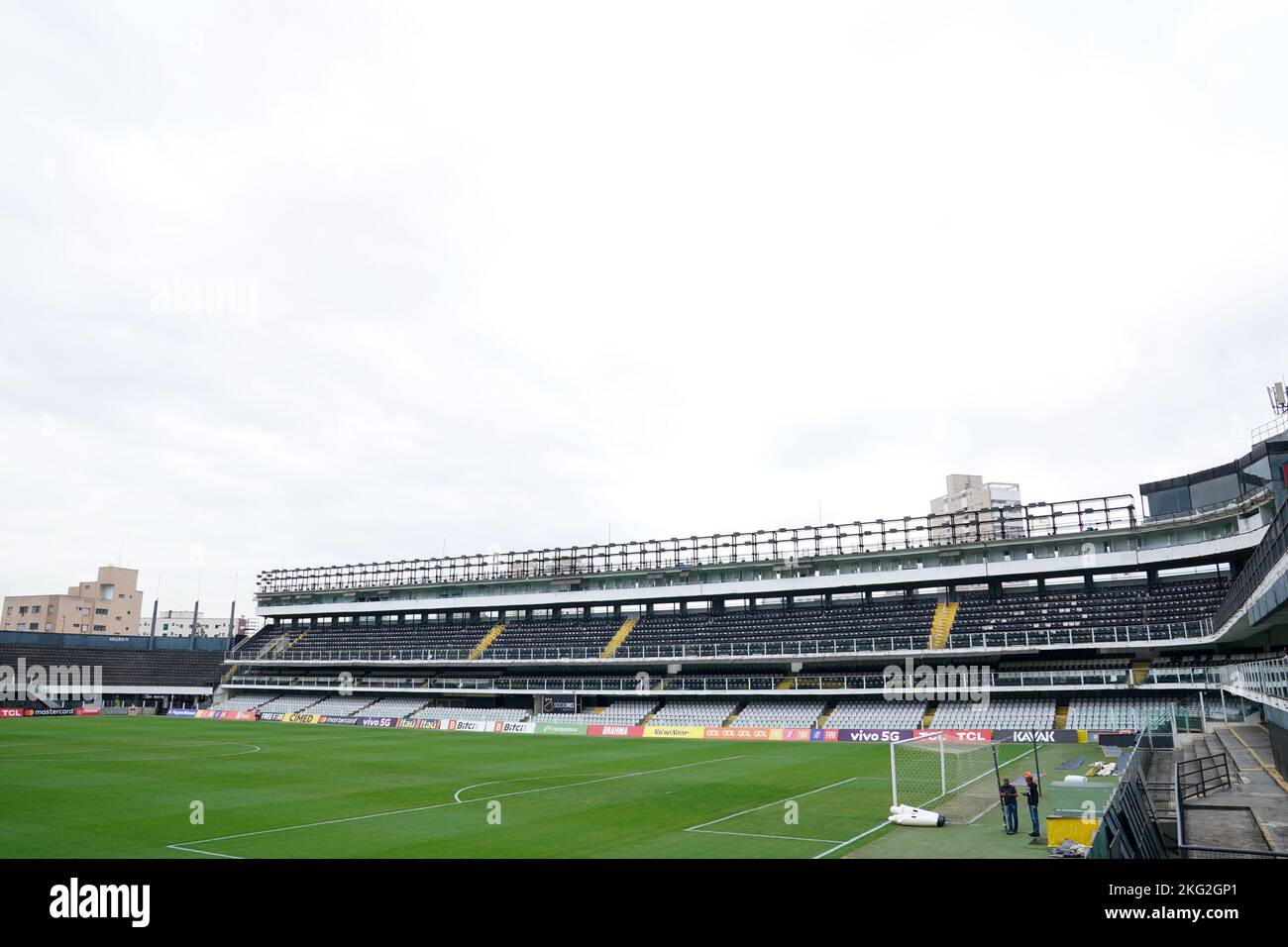 Santos, Brazil, November 11th 2022: General view inside the stadium ...