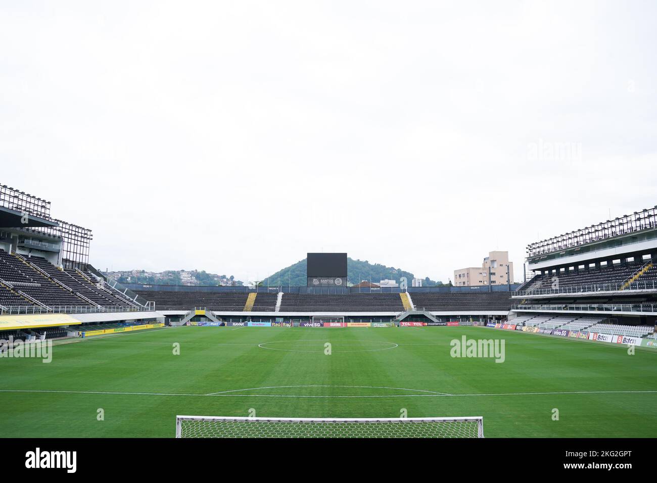 Santos, Brazil, November 11th 2022: General view inside the stadium ...