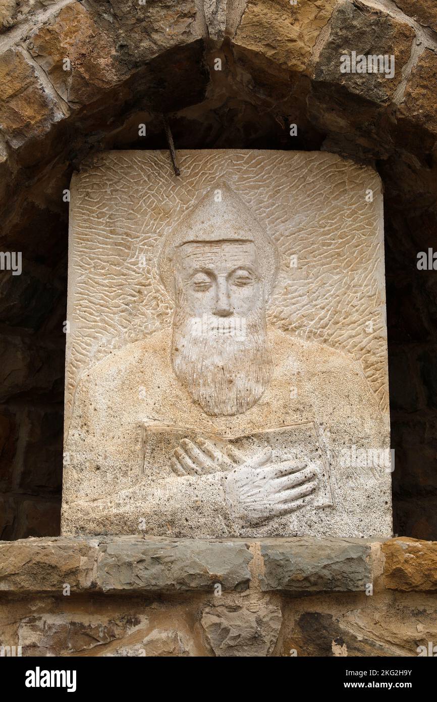 Relief in Saint Charbel's monastery in Bekaa Kafra, his native village ...