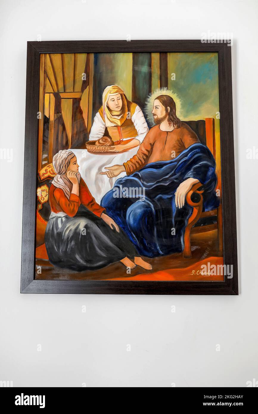Painting in Kreim maronite monastery, Ghosta, Lebanon Stock Photo - Alamy