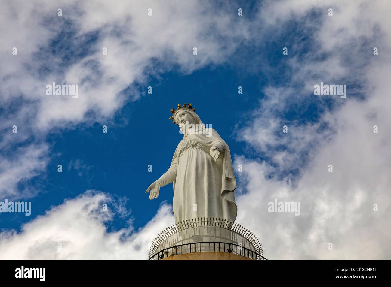 Our Lady of Lebanon statue, Harissa, Lebanon Stock Photo - Alamy
