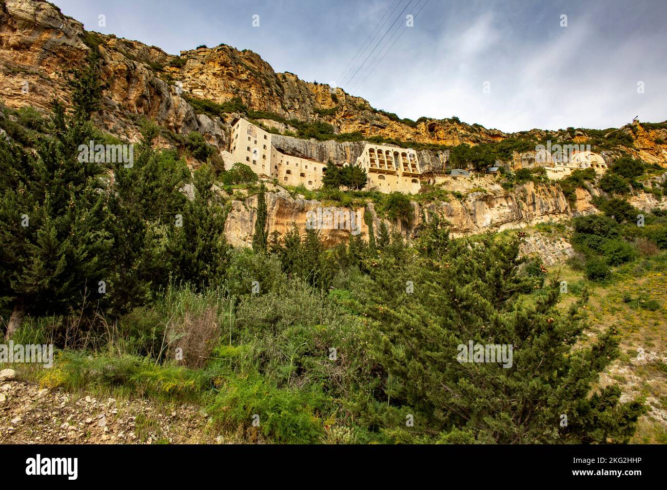 Our Lady of Hamatoura orthodox monastery, Kannoubine Valley, Lebanon ...