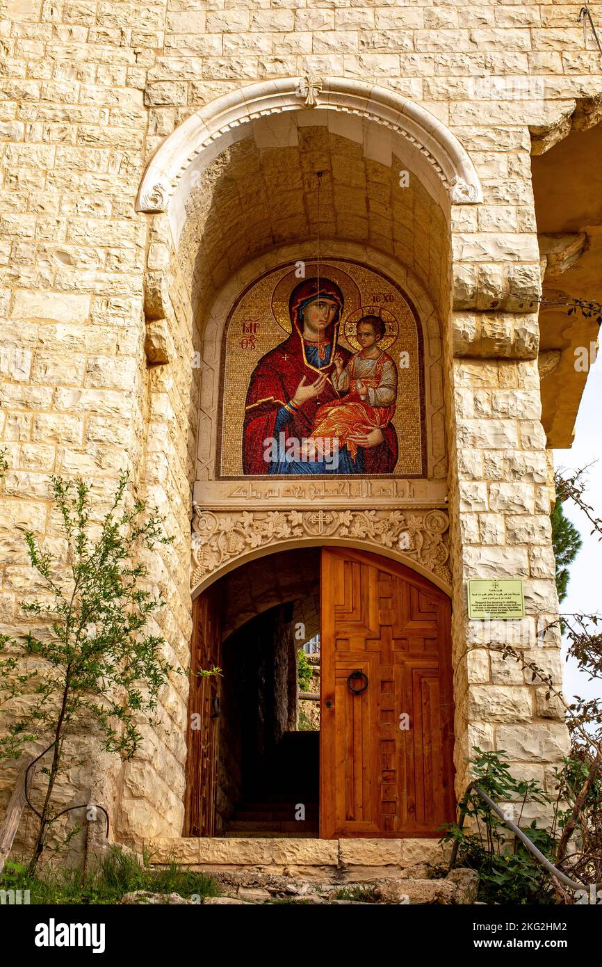 Hamatoura orthodox monastery hi-res stock photography and images - Alamy
