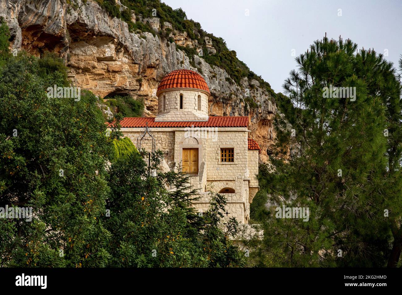 Our Lady of Hamatoura orthodox monastery, Kannoubine Valley, Lebanon ...