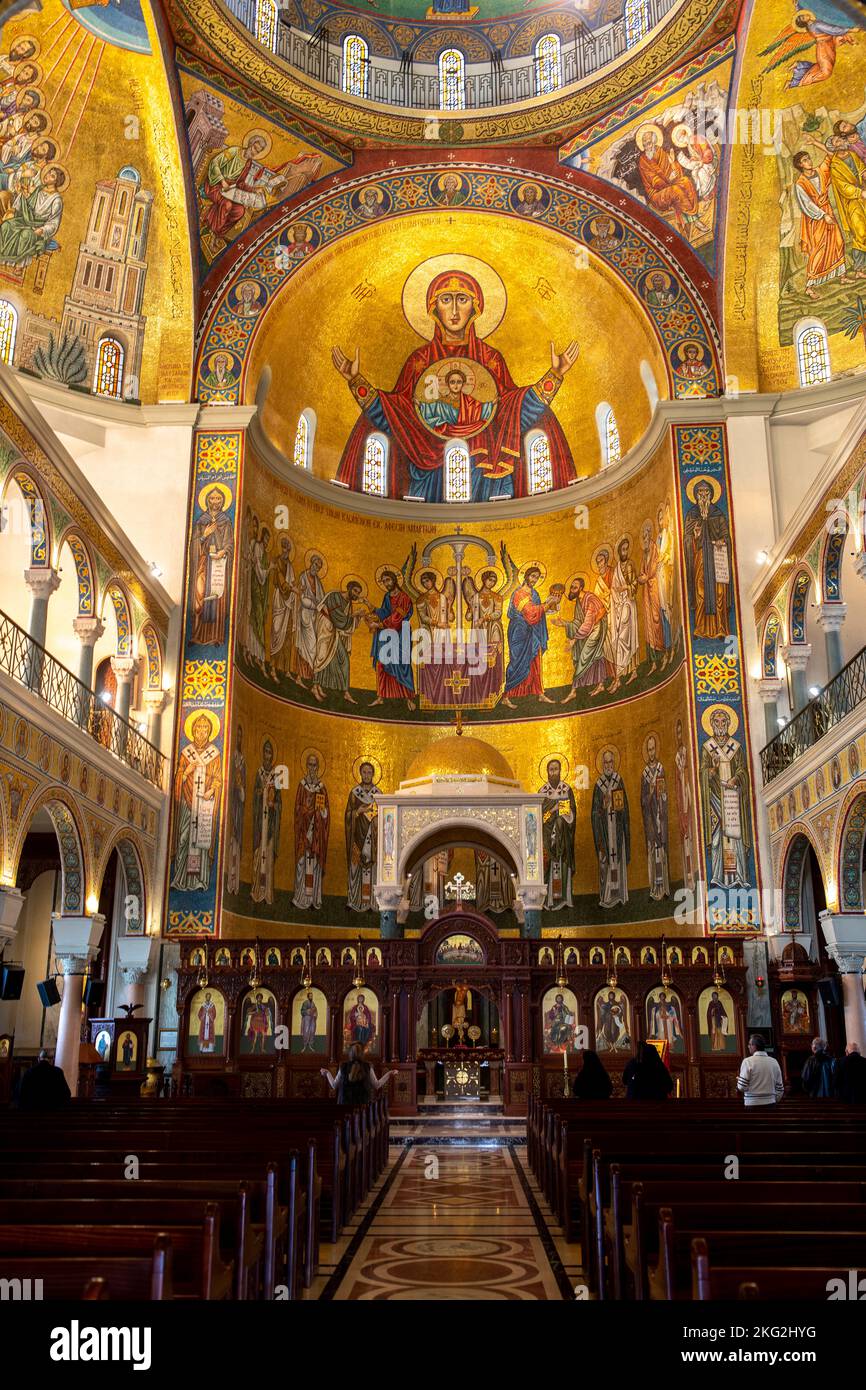 Saint Paul melkite (Greek catholic) cathedral, Harissa, Lebanon ...