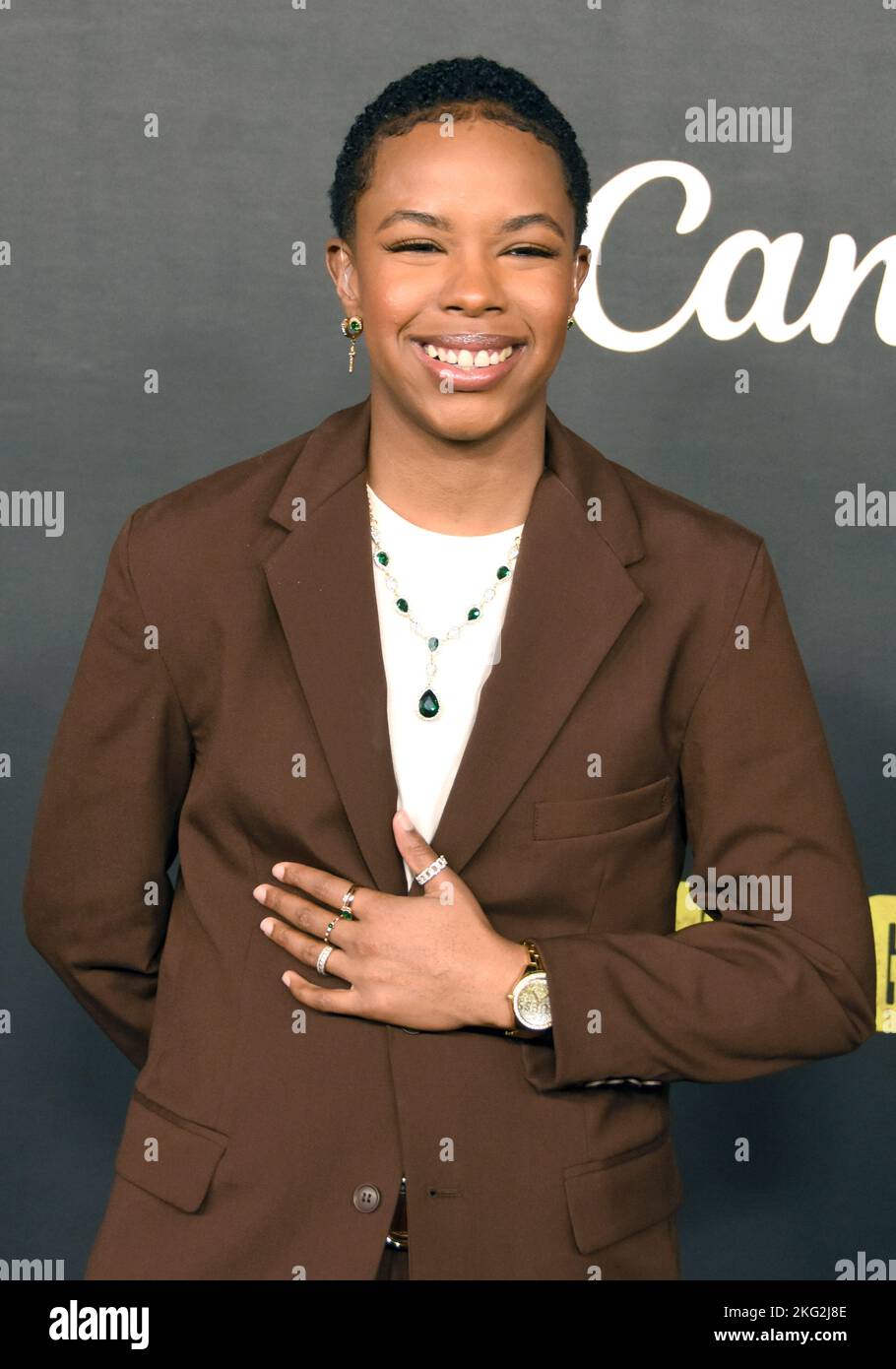 Los Angeles, California, USA. 20th Nov, 2022. Actress Angel Theory ...