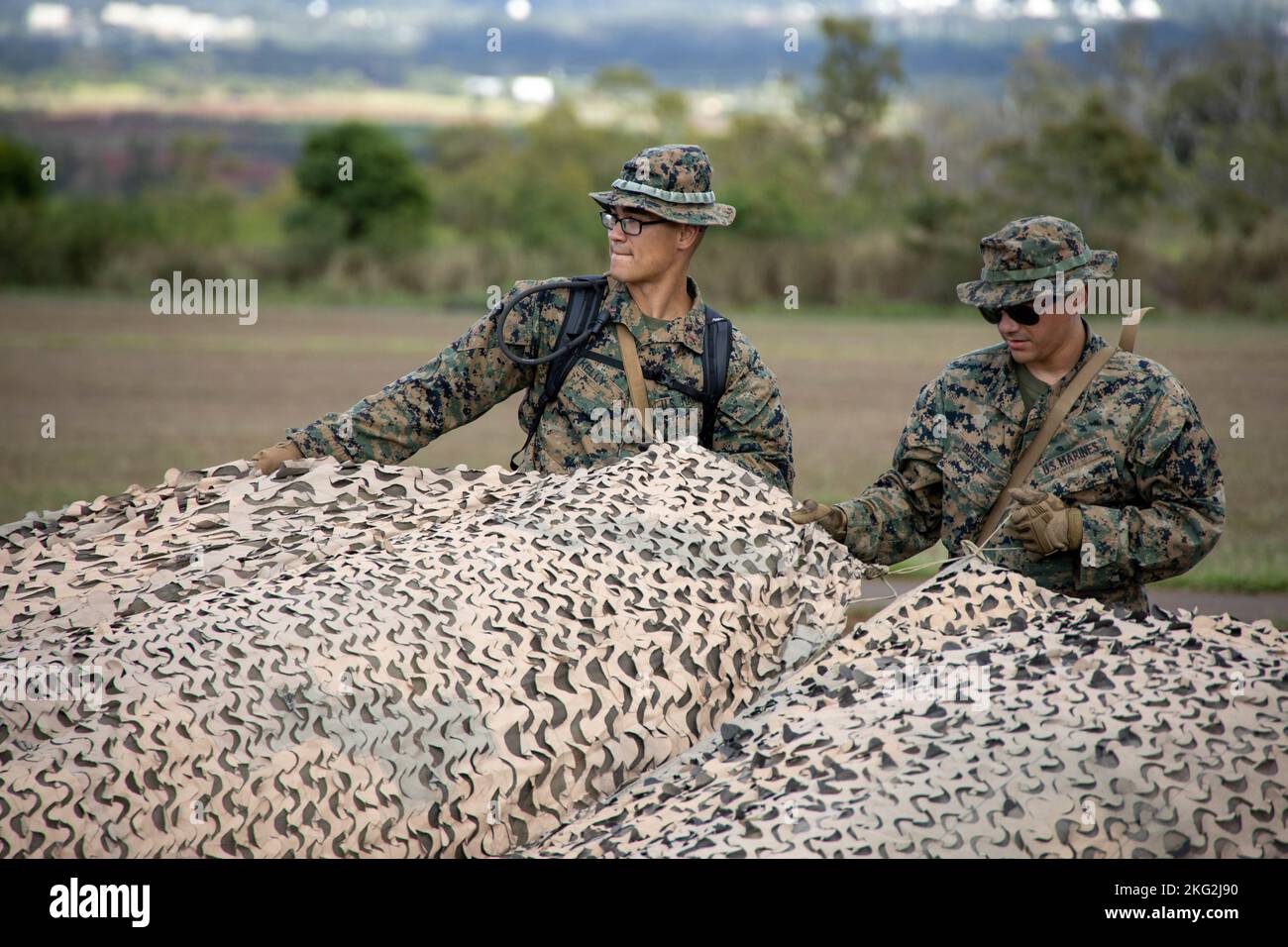 U.S. Marines with the 3d Marine Littoral Regiment, 3d Marine Division ...