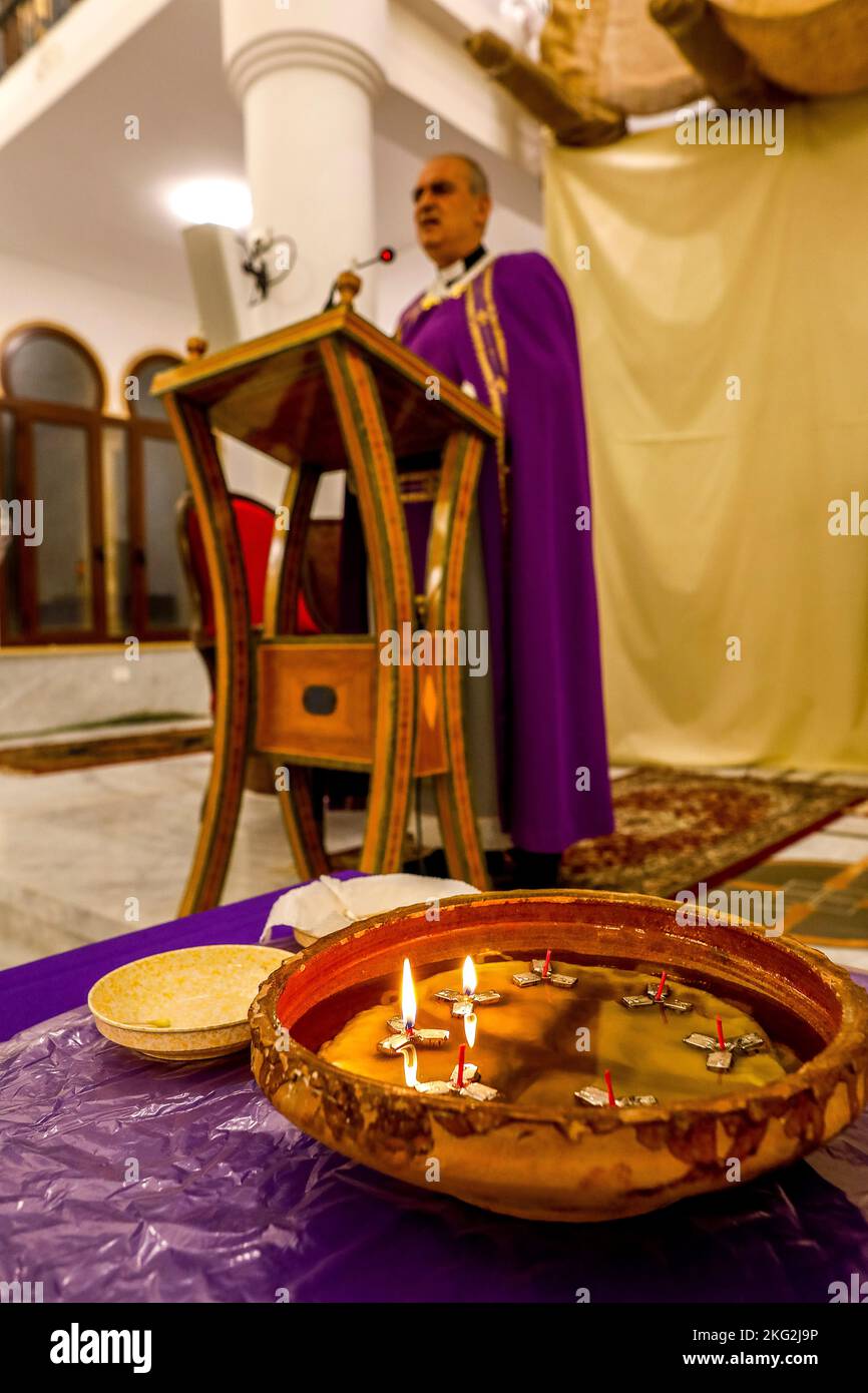 Easter wednesday celebration in Our Lady maronite church, Houmal ...