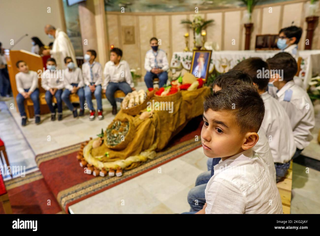 Maundy Thursday celebration in St Elias maronite church, Bdadoun ...