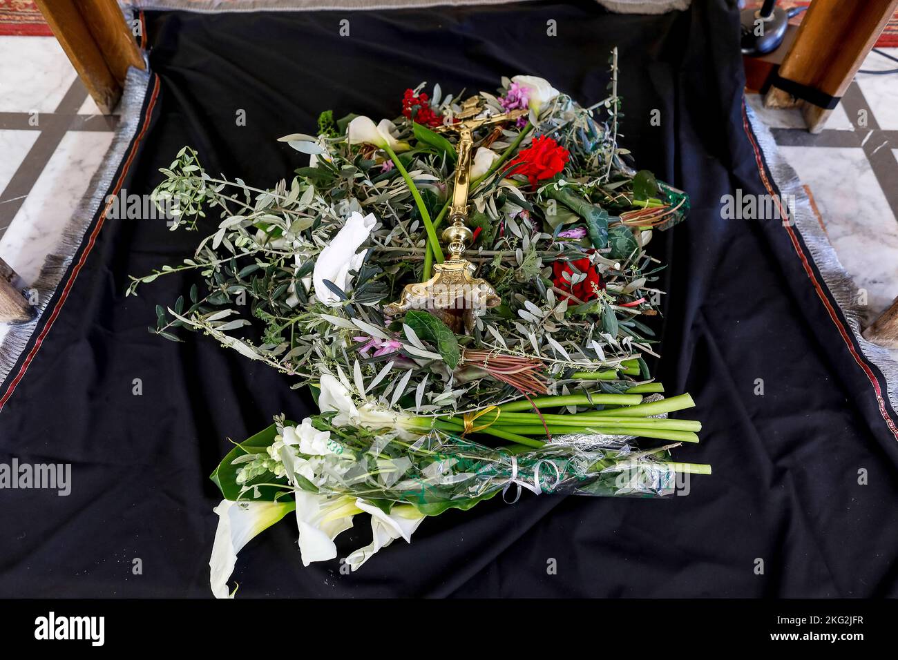 Good Friday celebration in Houmal maronite village, Lebanon Stock Photo ...