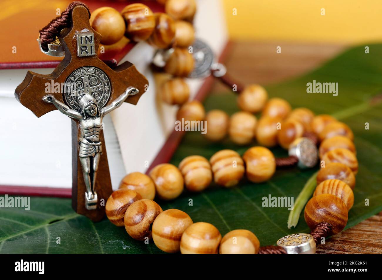 Holy bible and catholic rosary. Faith and religion concept Stock Photo ...