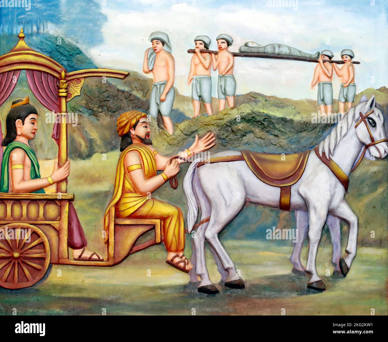 Ba Vang buddhist temple. During his visit to the Royal park, Prince ...