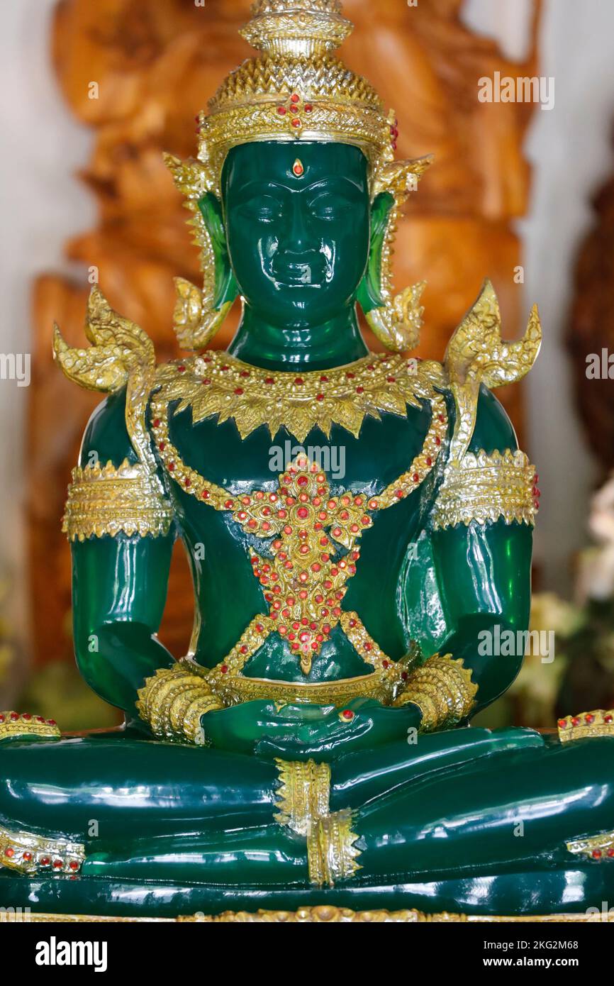 Linh Ung buddhist pagoda. Emerald buddha statue. Danang. Vietnam Stock ...