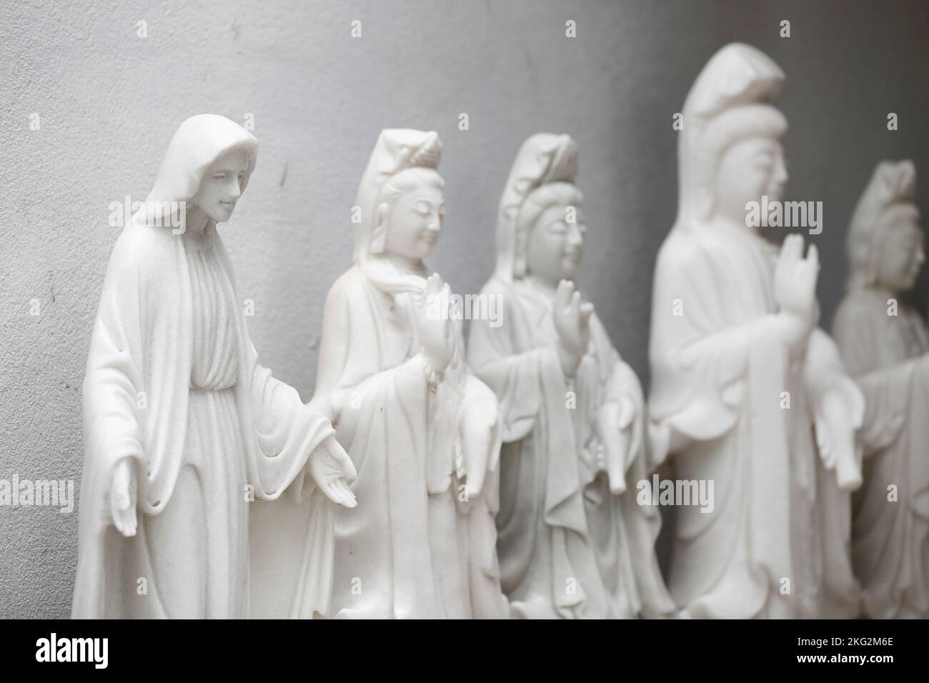 Linh Ung buddhist pagoda. Virgin Mary and Avalokitesvara ( Quan Am ...