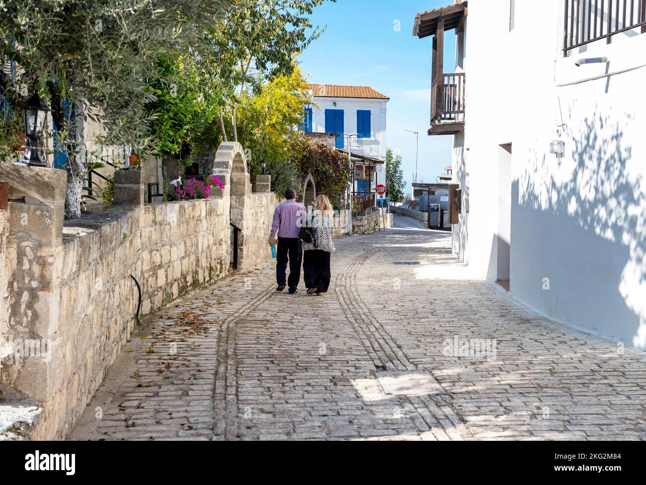 Droushia, a traditional Cypriot village, Paphos Region, Cyprus Stock ...