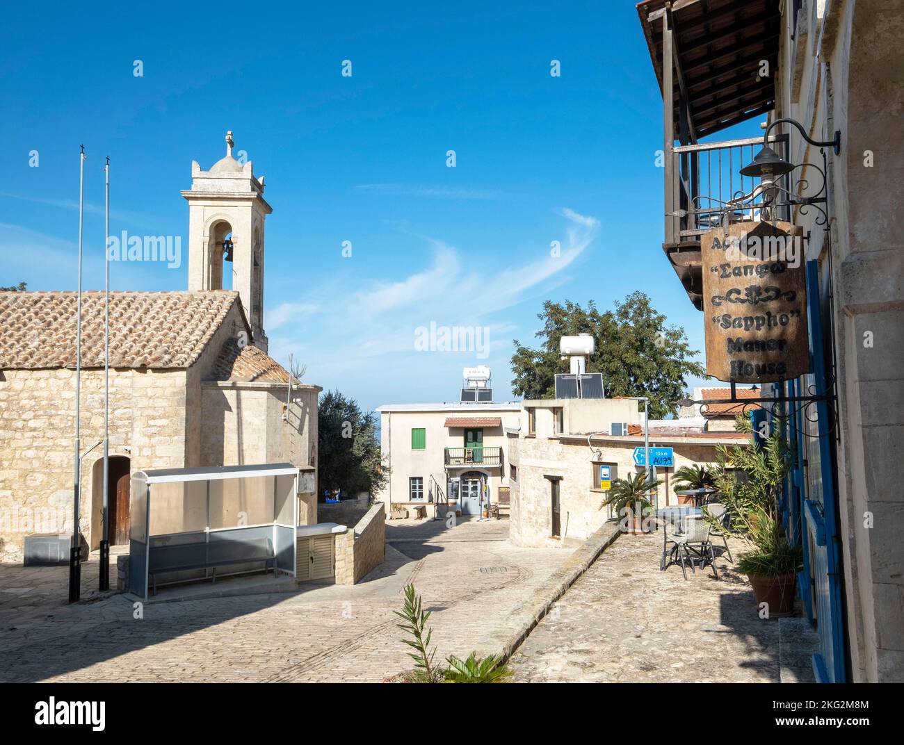 Droushia, a traditional Cypriot village, Paphos Region, Cyprus Stock ...