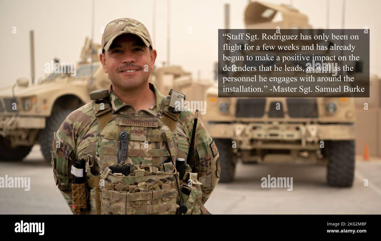 U.S. Air Force Staff Sgt. Jason Rodriguez, 332d Expeditionary Security ...