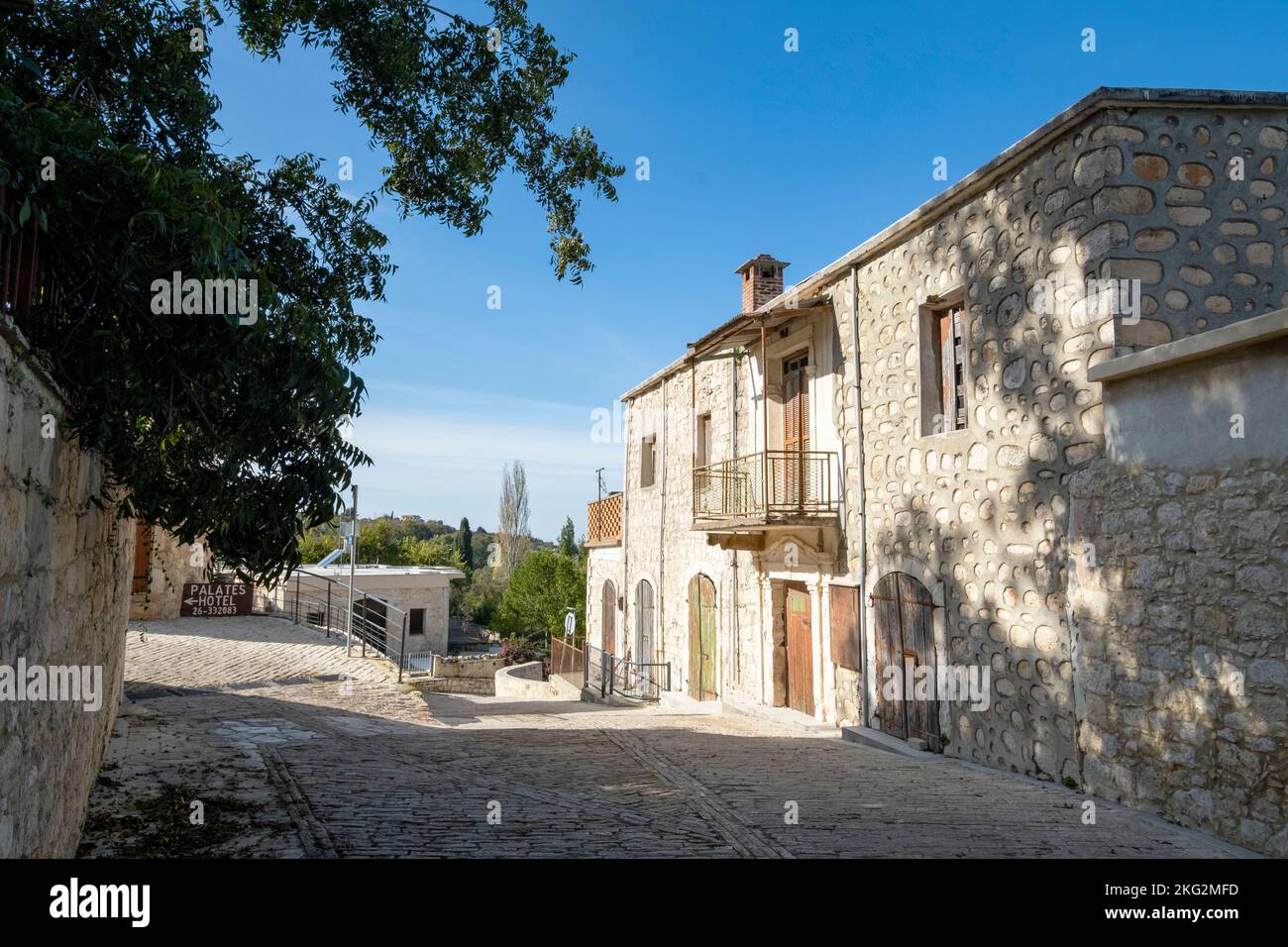 Droushia, a traditional Cypriot village, Paphos Region, Cyprus Stock ...