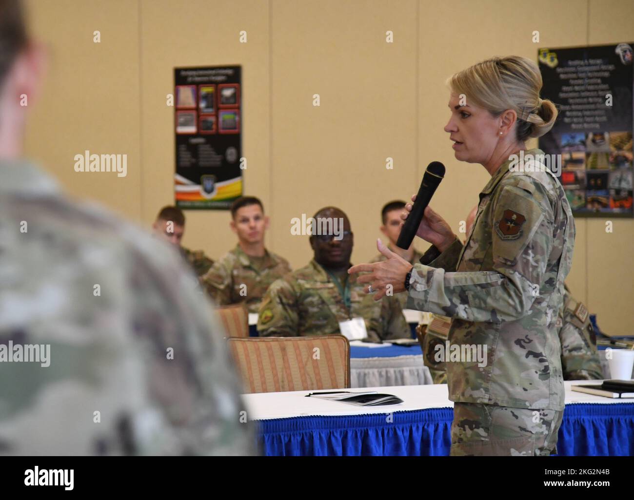 U.S. Air Force Maj. Gen. Michele Edmondson, Second Air Force commander ...