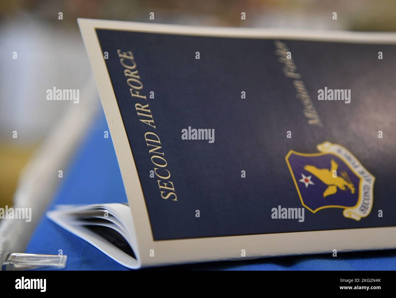 A pamphlet is on display during the Second Air Force Technical Training ...