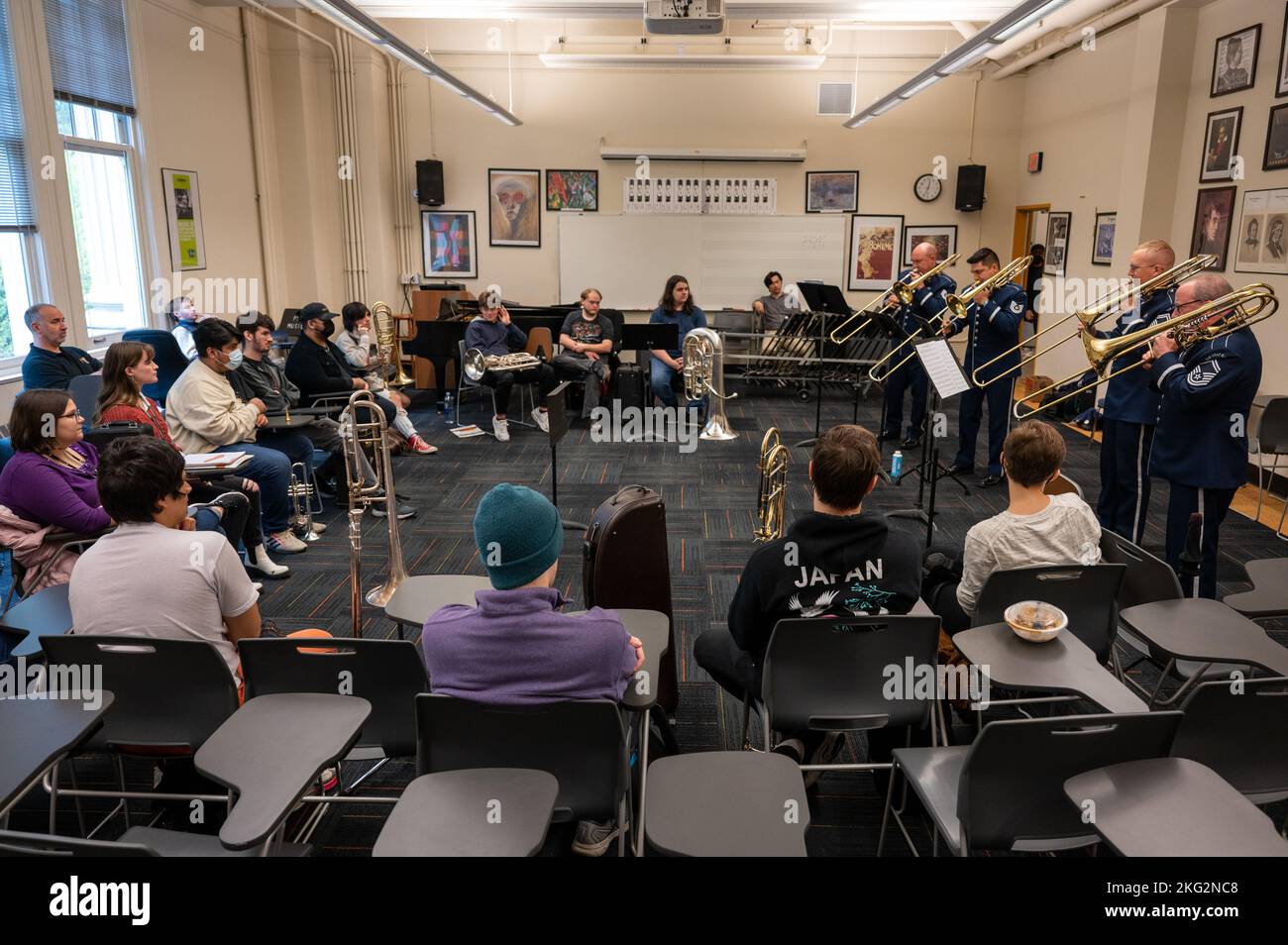 Trombone students hi-res stock photography and images - Alamy