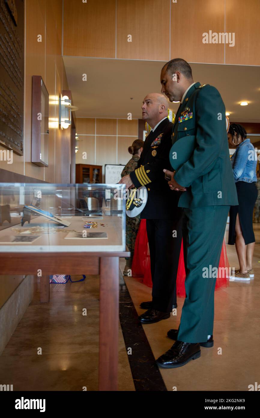 U.S. Navy Capt. Corry J. Kucik, force surgeon for Marine Forces Reserve ...