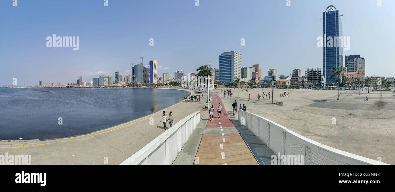 Luanda Angola - 10 09 2022: Panoramic view at the Luanda bay and Luanda ...
