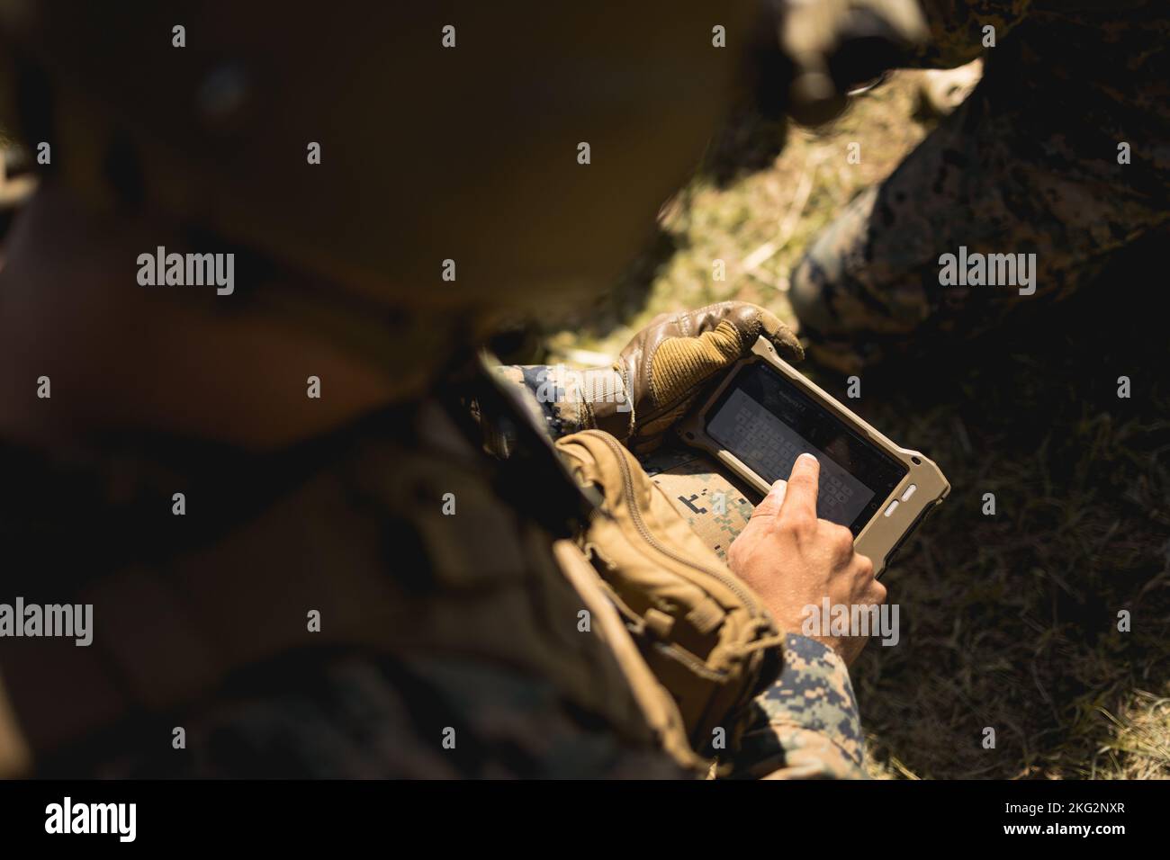 U.S. Marine Corps Staff Sgt. Joshua Barnes, a fire support Marine ...