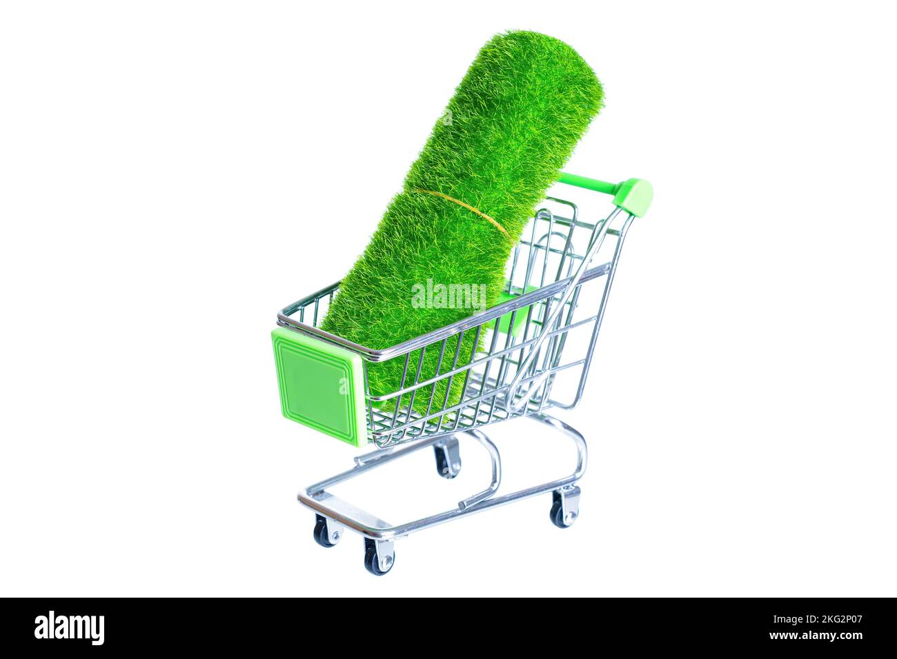 Shopping cart in grass hi-res stock photography and images - Alamy