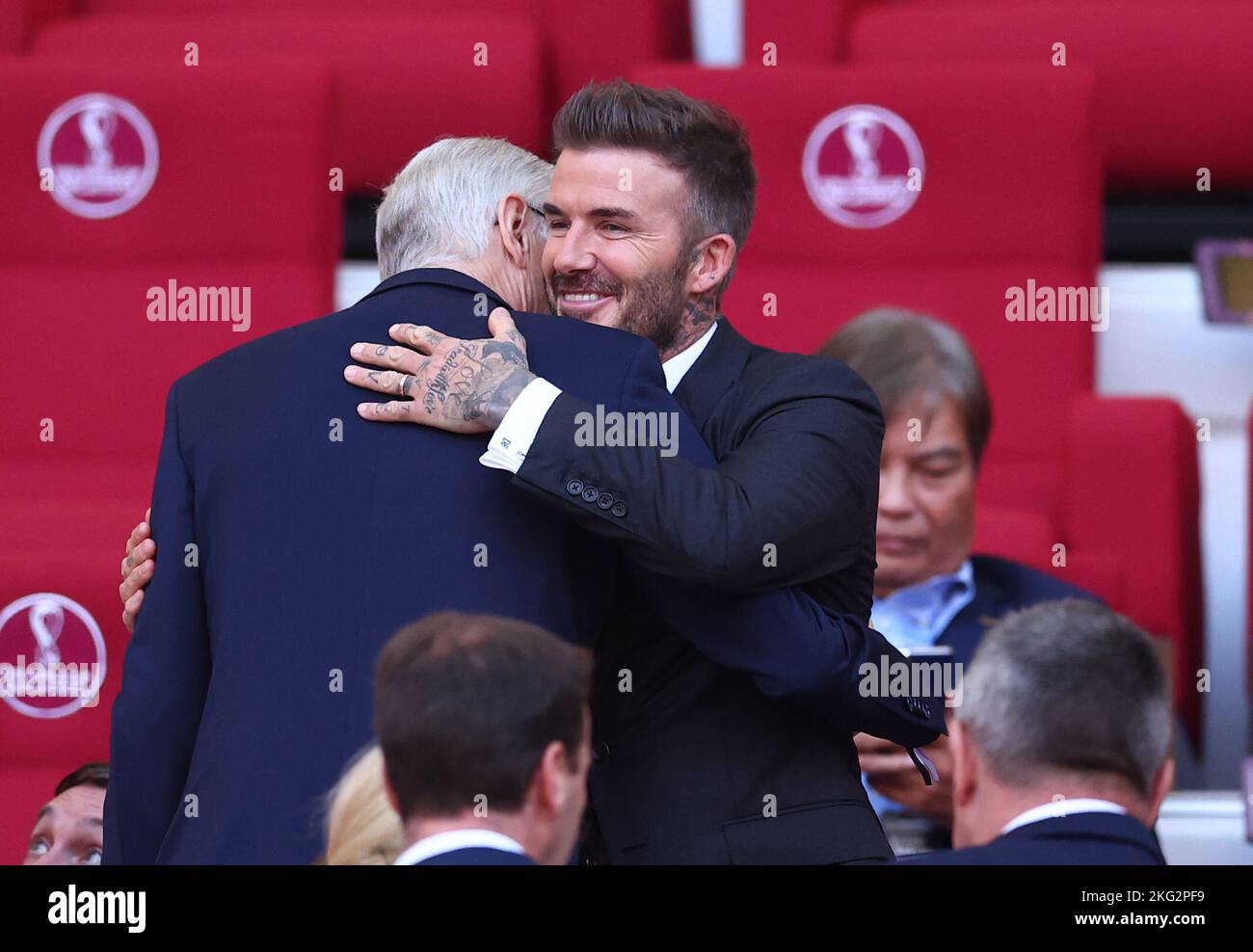 Doha, Qatar. 21st Nov, 2022. Former England player David Beckham in his ...