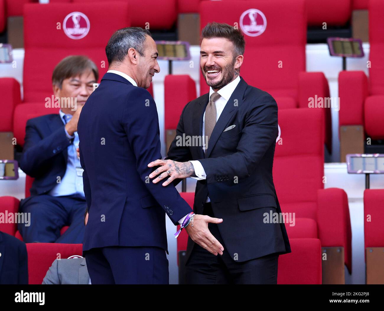 Doha, Qatar. 21st Nov, 2022. Former England player David Beckham in his ...