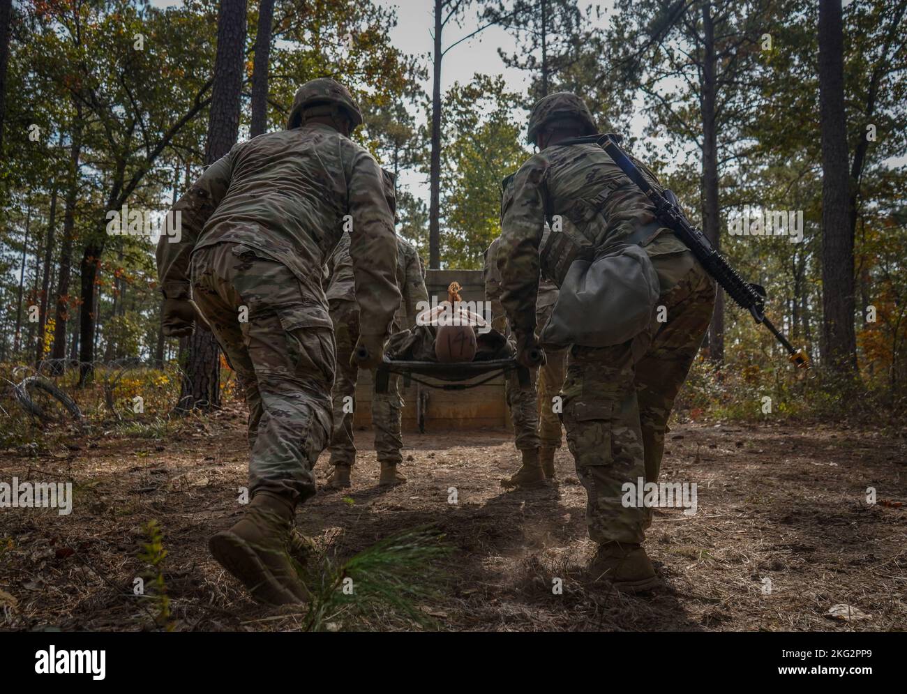 Competitors assigned to the U.S. Army Medical Command and 44th Medical Brigade begin their ...