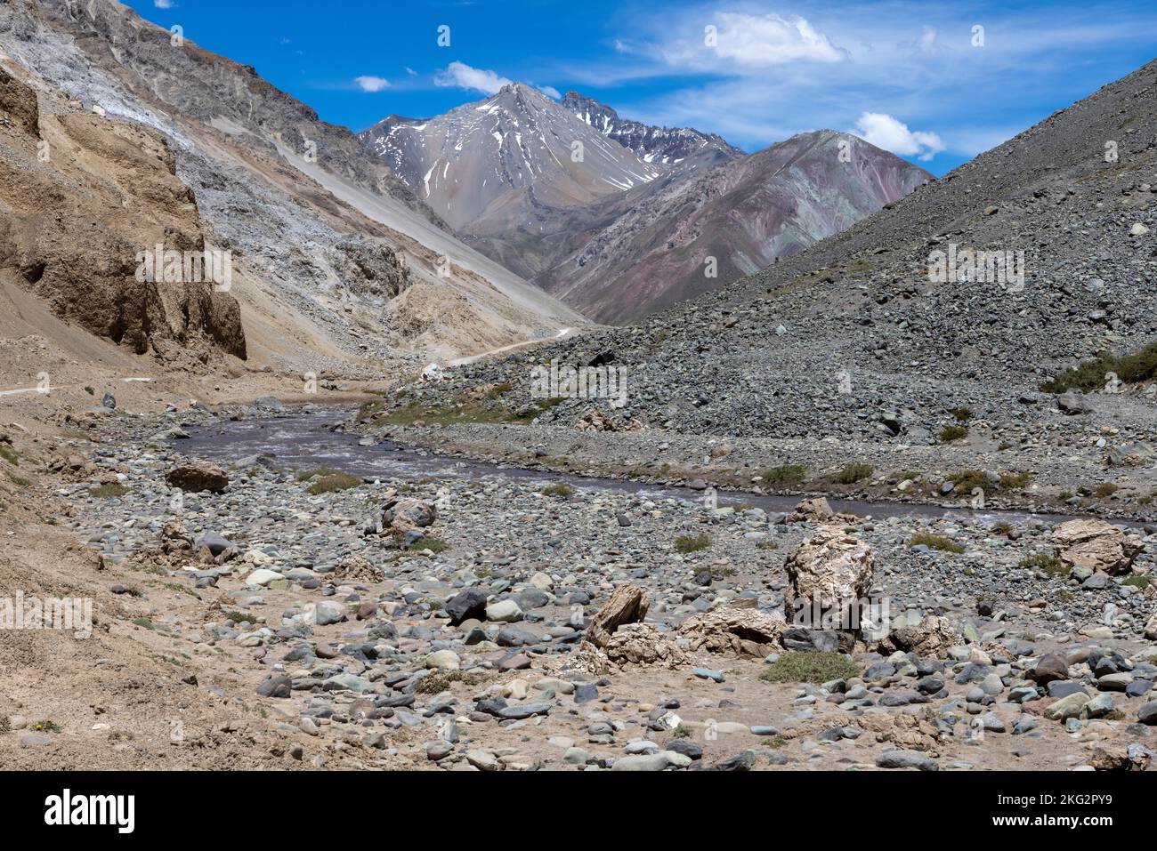 Traveling the Cajon del Maipo near Santiago, Chile Stock Photo - Alamy