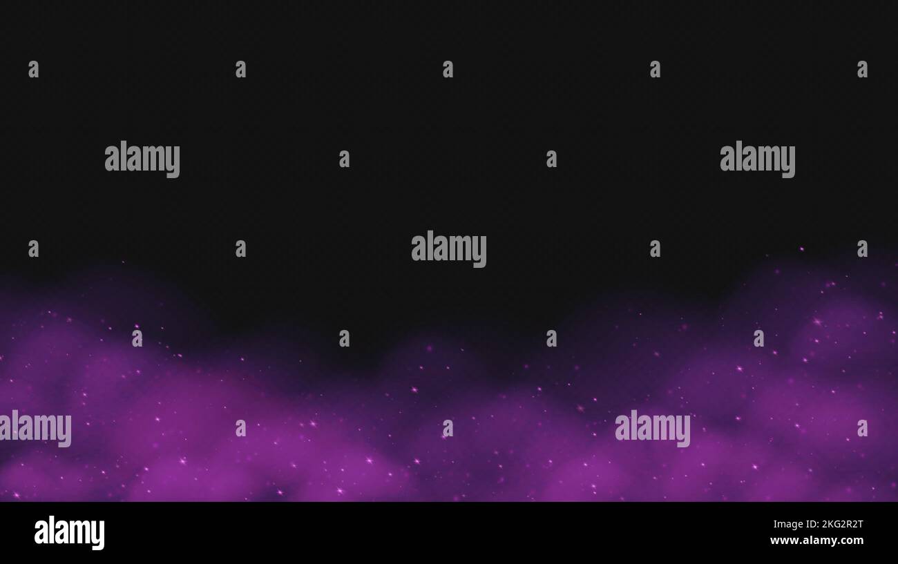 Pink fog, magic smoke isolated on transparent background Stock Vector ...