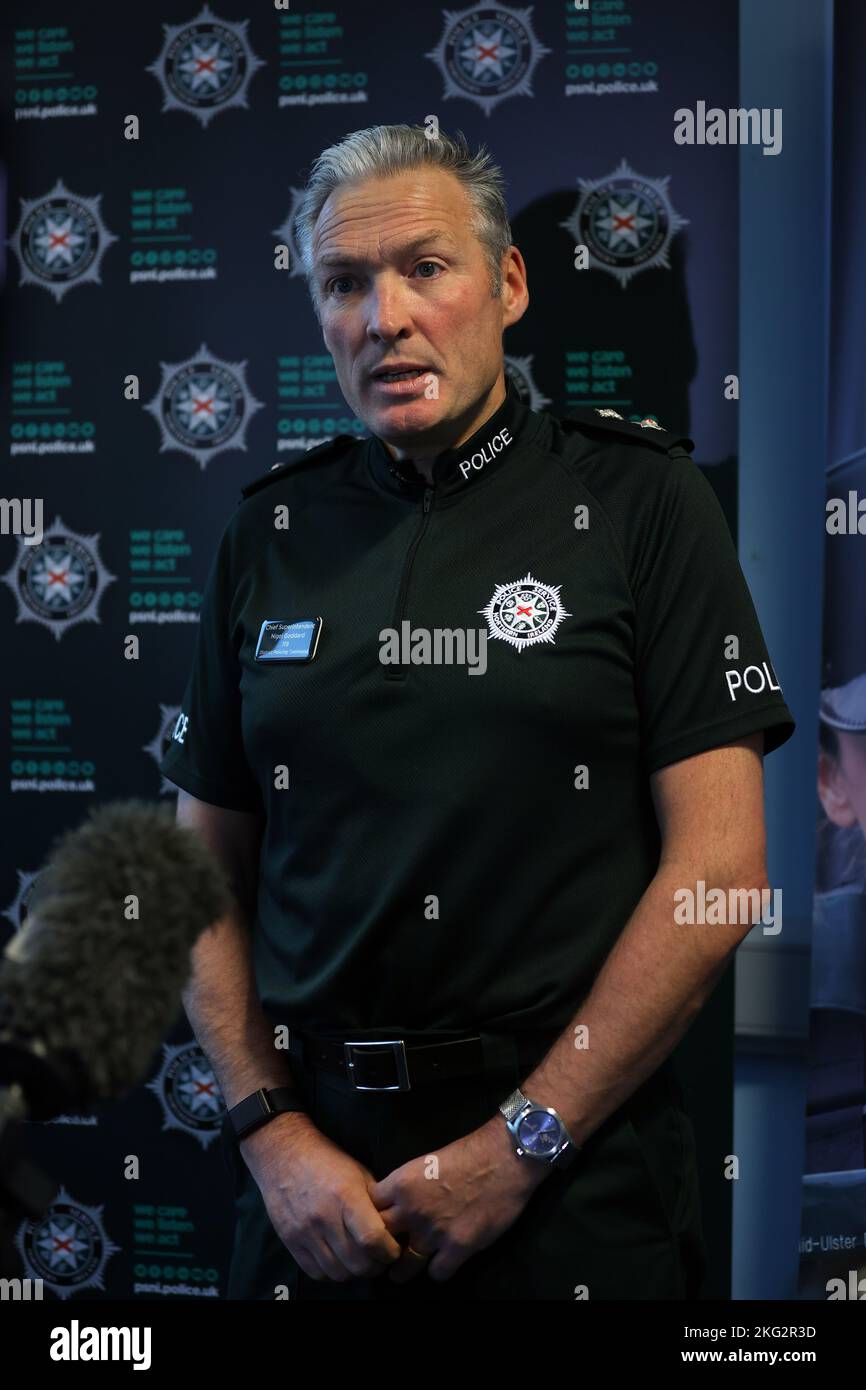 Chief Superintendent Nigel Goddard during a press conference at Strand ...