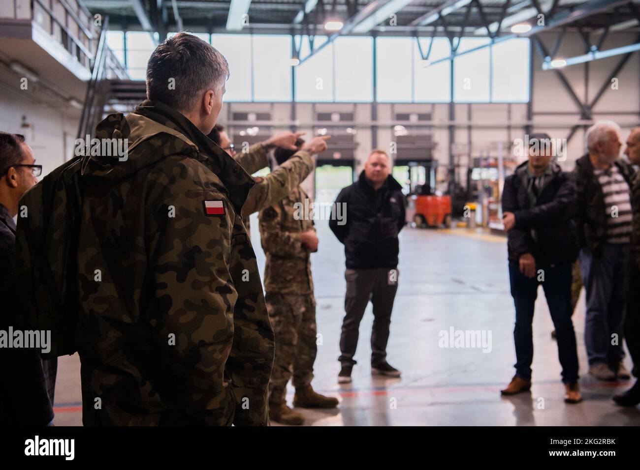 Polish service members tour the 721st Aerial Port Squadron at Ramstein ...