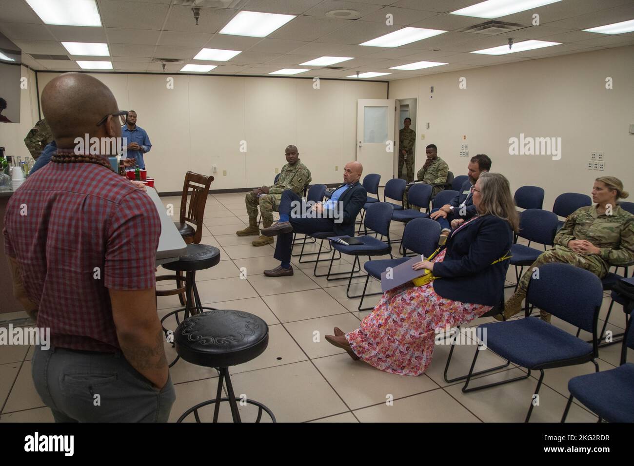 Cadre from the People First Center exercise how they teach resilience ...