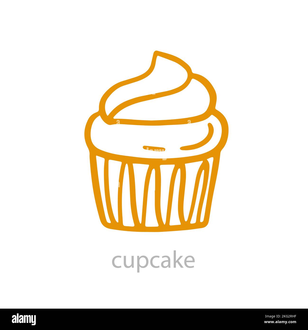 Cupcake Vector Illustration Stock Vector Image & Art - Alamy